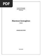 Cours Réacteurs Chimiqueschapitre 1 Et 2 | PDF | Réacteur (chimie ...