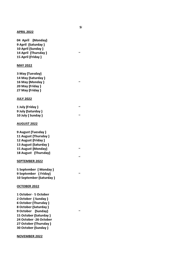 Tentative Calendar 2022-23 | PDF | Holidays | Public Holiday