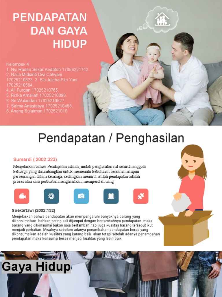 Pendapatan Dan Gaya Hidup (Induktif) - Kelompok 4 | PDF | Karier & Perkembangan