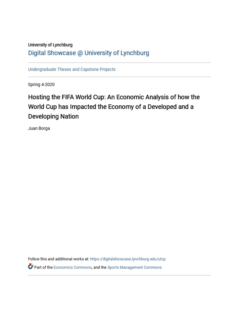 Economic Impact of Hosting FIFA World Cup | PDF | Multicollinearity ...