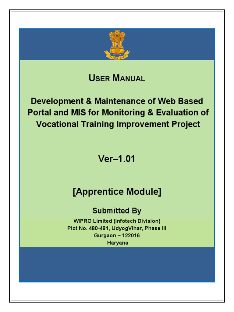 DGET-Public Apprenticeship User Manual | PDF | Apprenticeship | Cyberspace