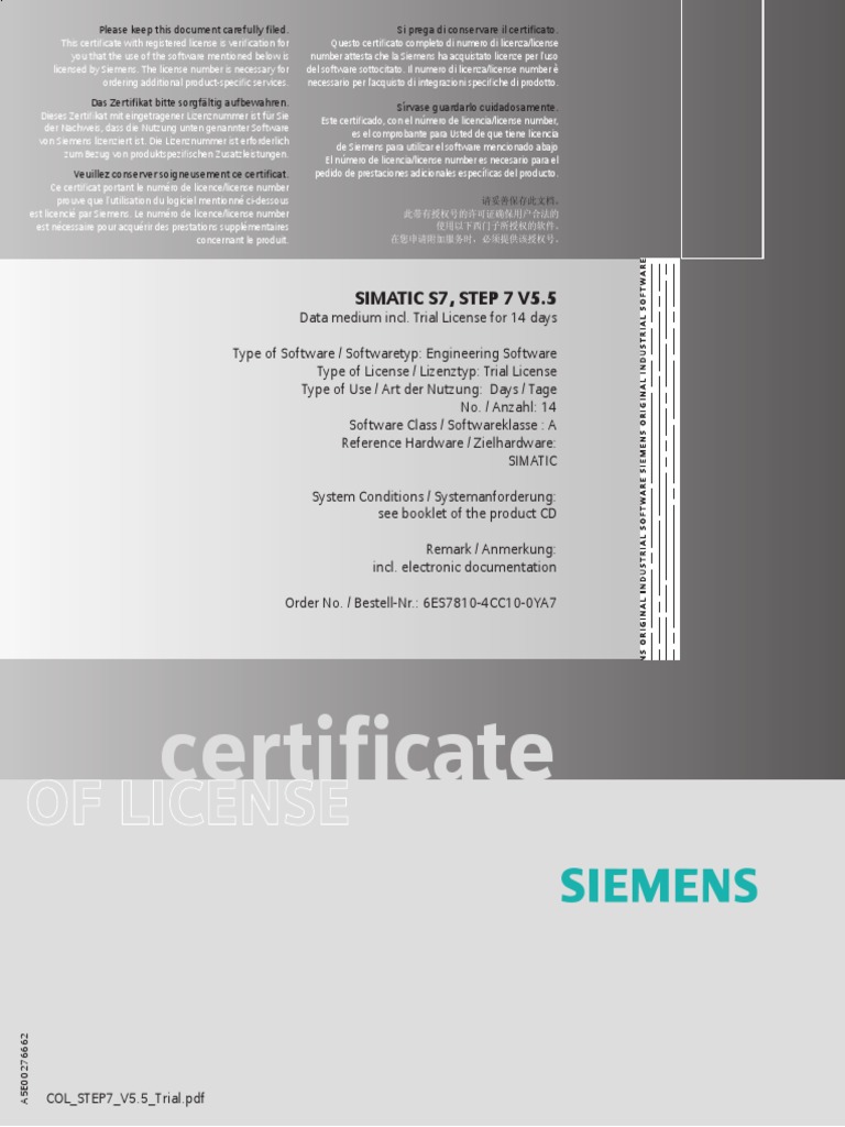 Col Step7 v5.5 Trial | PDF | Intellectual Works | Information Technology