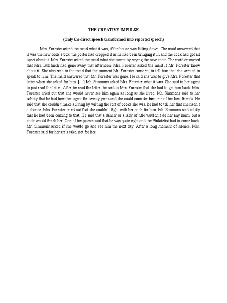 The Creative Impulse | PDF