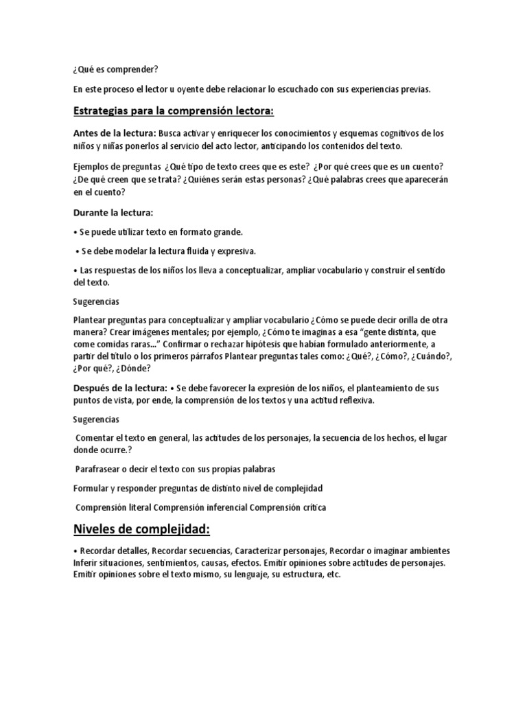 Qué Es Comprender | PDF | Comprensión lectora | Ciencia cognitiva