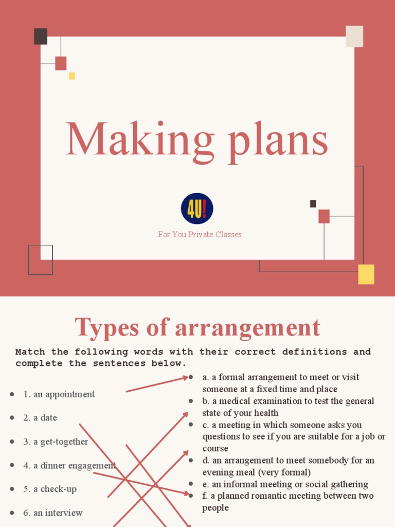 A1 - Making Plans | PDF | Physical Examination | Linguistics