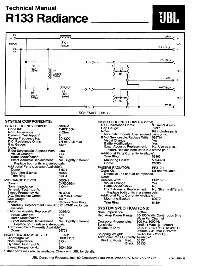 R133 Radiance Ts | PDF
