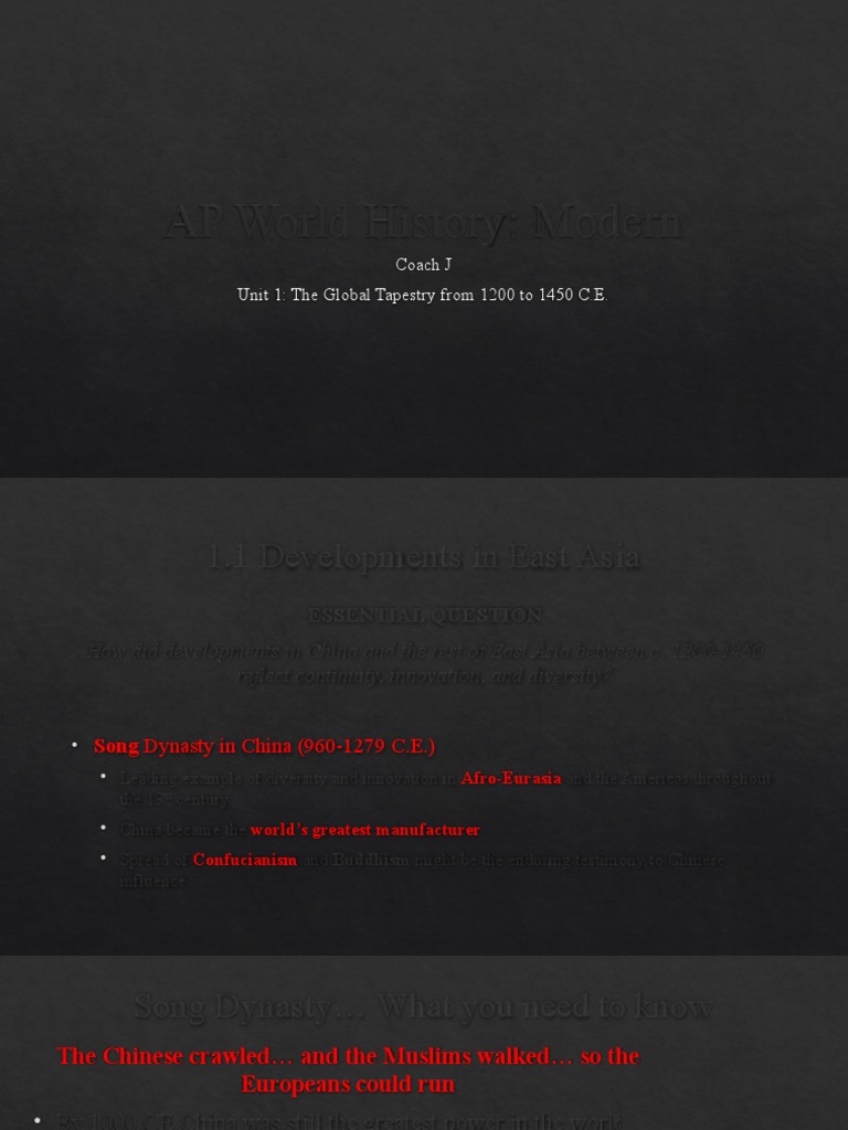 Unit 1 AP World History Powerpoint | PDF | Inca Empire | Slavery