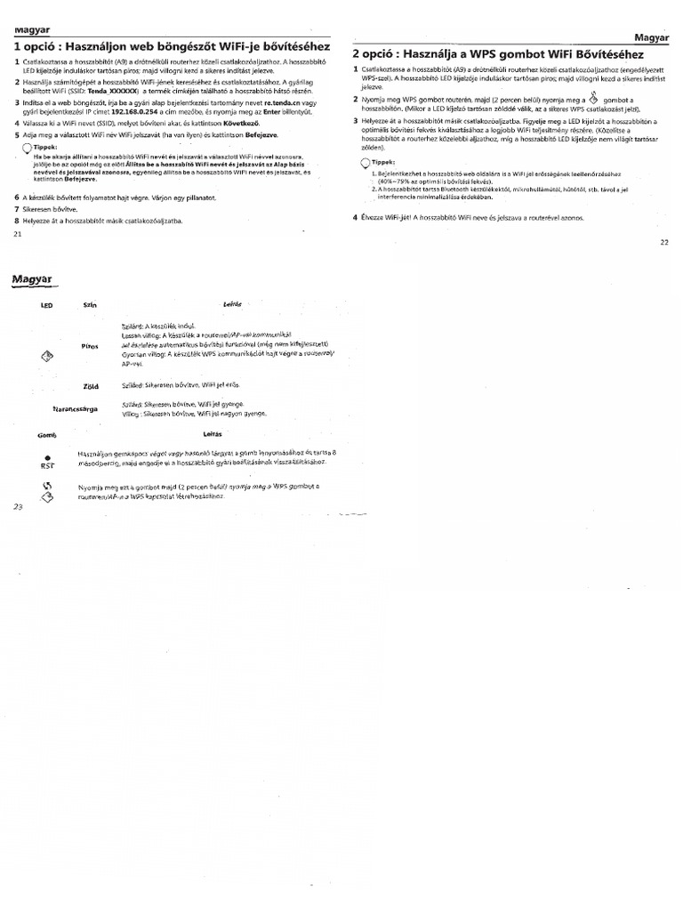 Tenda A9 Manual | PDF