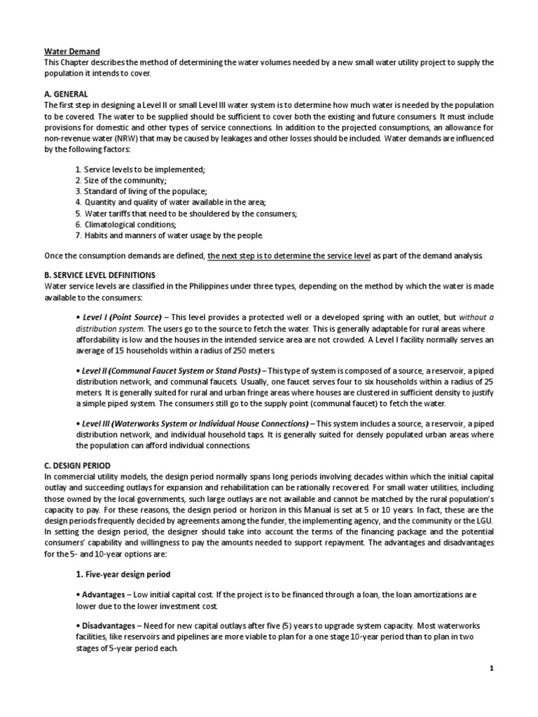 water demand with sample problem | PDF | Water | Consumption (Economics)