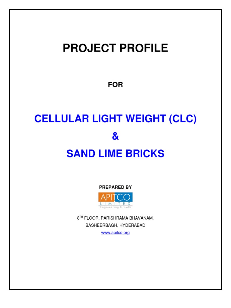 CLC and Sand Lime Bricks Overview | PDF