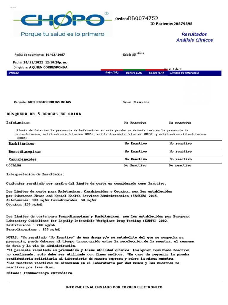 Antidoping Jaff | PDF | Mdma | Drogas Psicoactivas