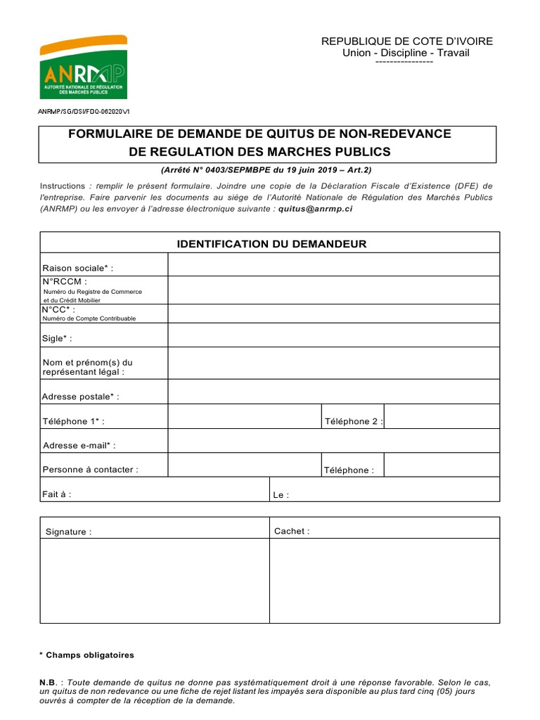 Anrmp SG Dsi FDQ 062020V1 | PDF | Droit