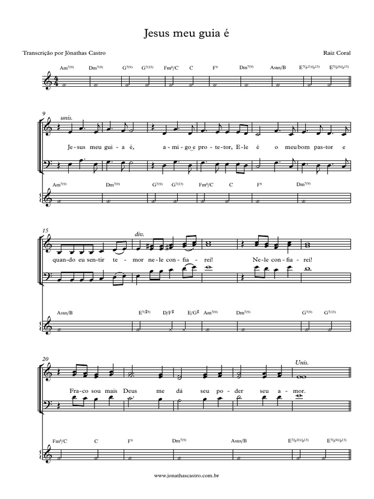 Jesus Meu Guia e Partituras e Partes | PDF