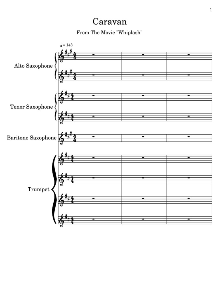 Caravan From The Movie Whiplash | PDF