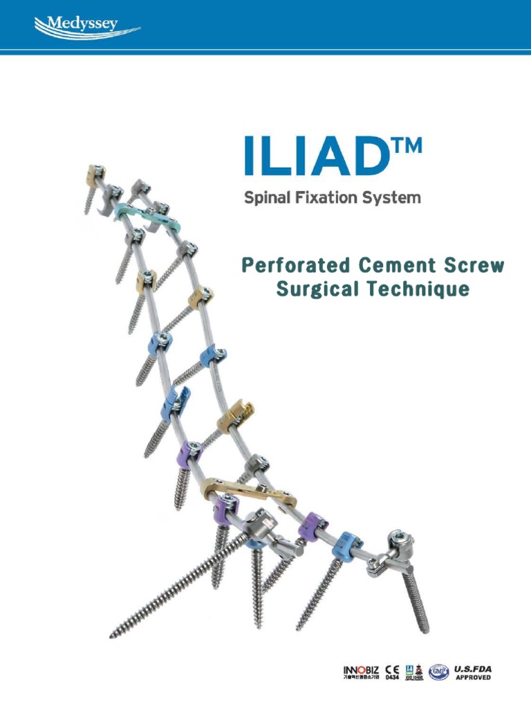 Perforated Screw Surgical Technique | PDF | Vertebral Column | Vertebra