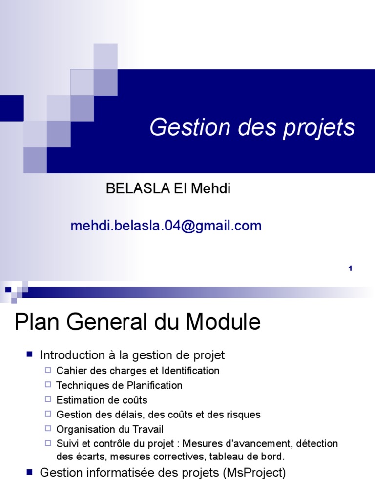 Introduction à la gestion de projet | PDF | Gestion de projet ...