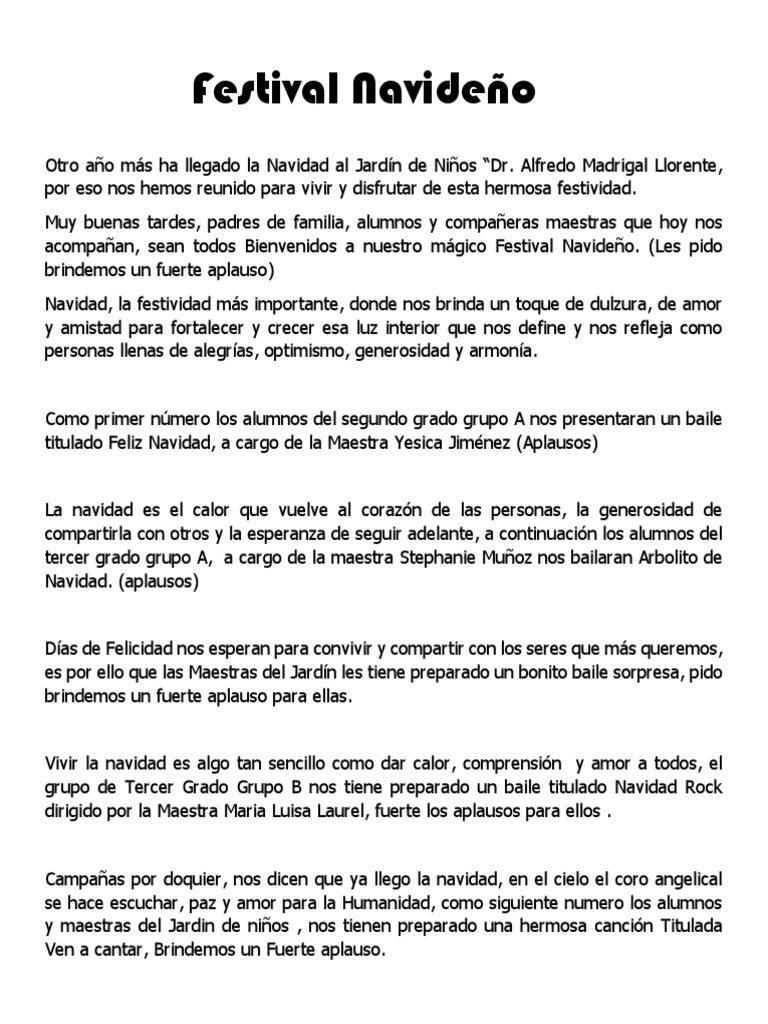 Festival Navideño | PDF