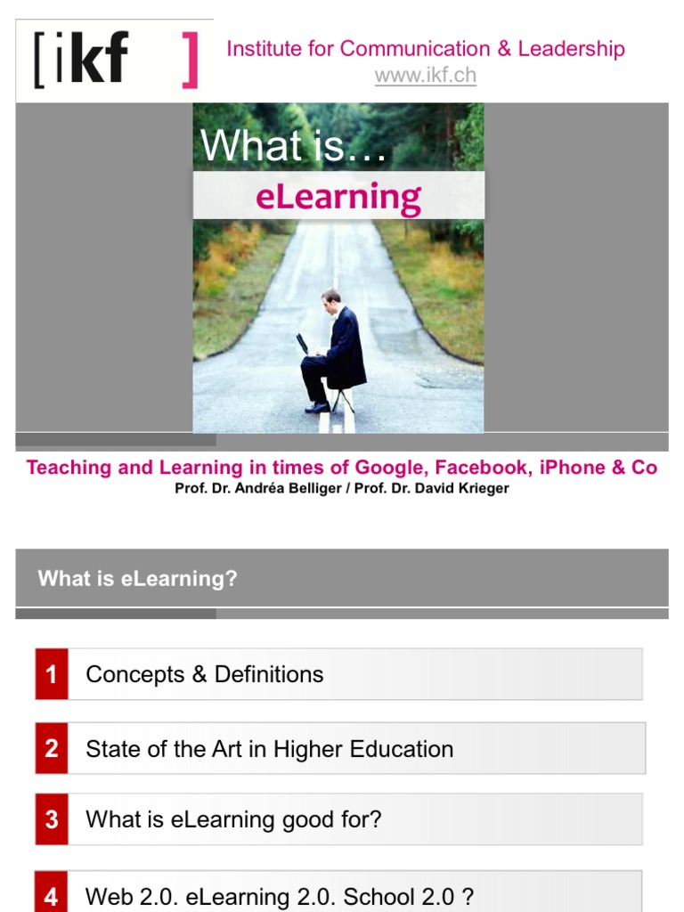 IKF Introduction To Elearning | PDF | Educational Technology | Distance Education