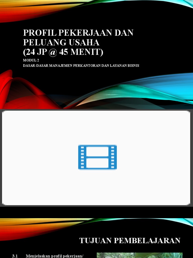 Profil Pekerjaan dan Peluang Usaha SMK | PDF