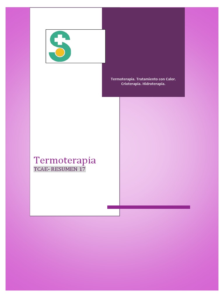 Beneficios y Aplicaciones de Termoterapia | PDF | Conduccion termica ...