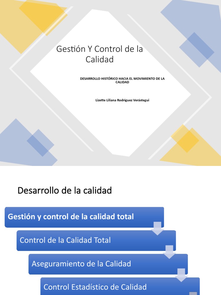 Clase 1. Desarrollo Histórico de La Calidad | PDF | Calidad (comercial) | Producción y fabricación