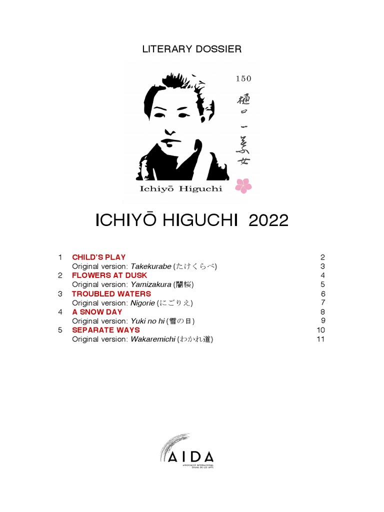 LITERARY DOSSIER OF ICHIYŌ HIGUCHI | PDF