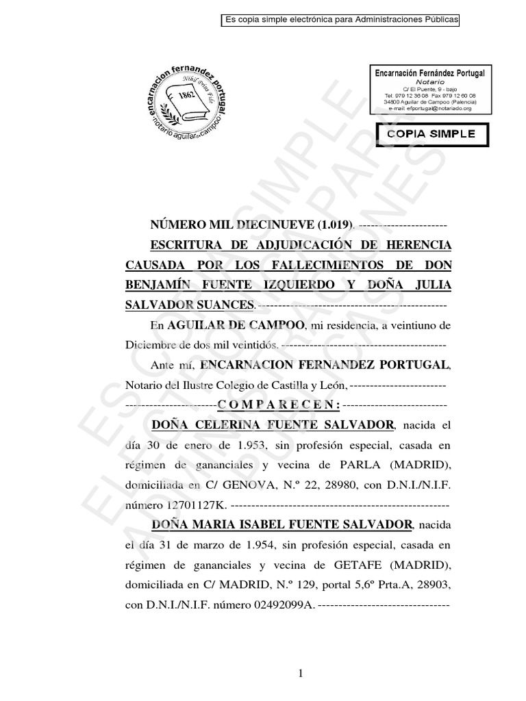 Es Copia Simple Electrónica para Administraciones Públicas | PDF | Ley ...
