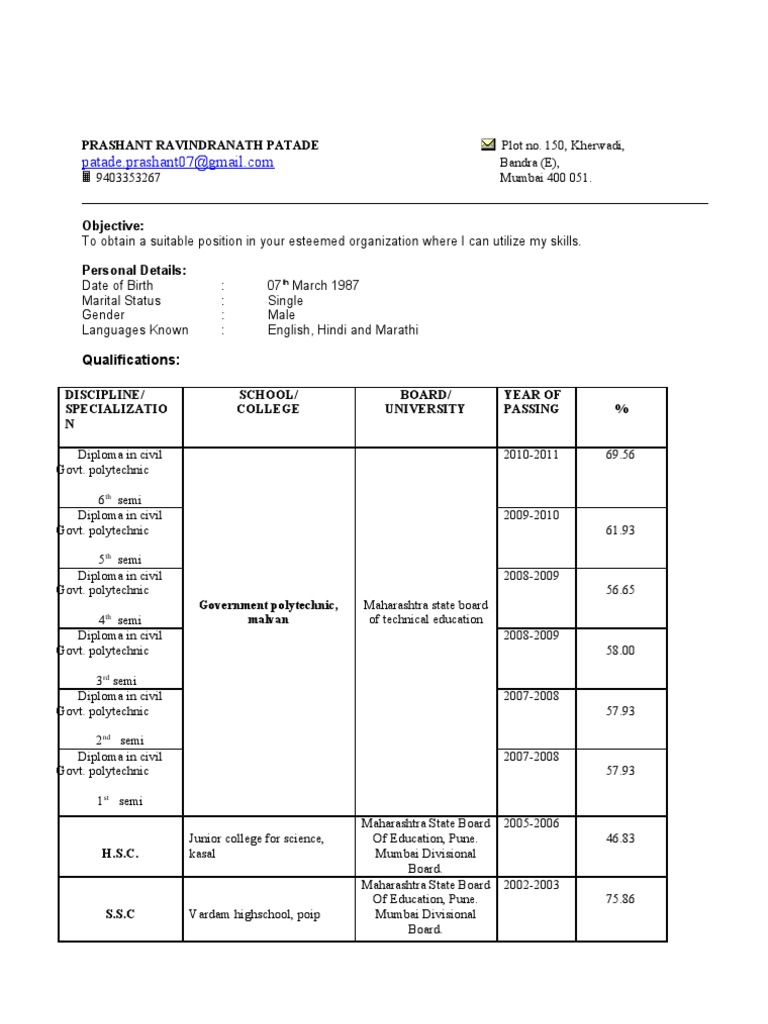 Prashant Resume | PDF
