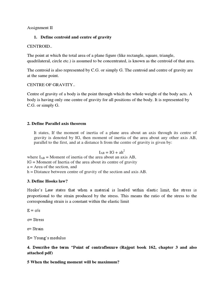 Assignment Merged | PDF | Bending | Young's Modulus