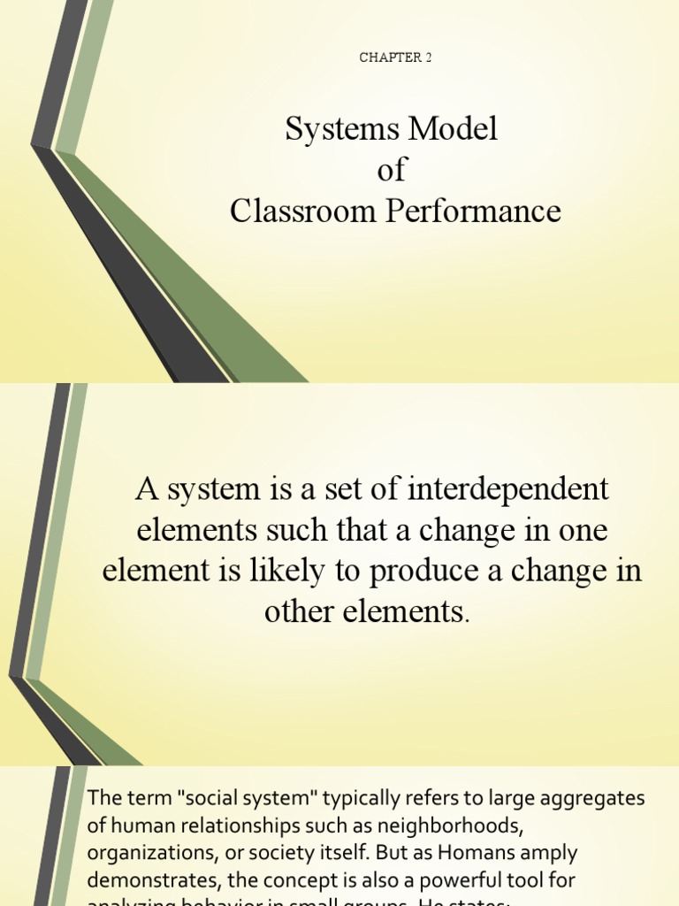 Classroom Performance Systems Model | PDF | Teachers | System