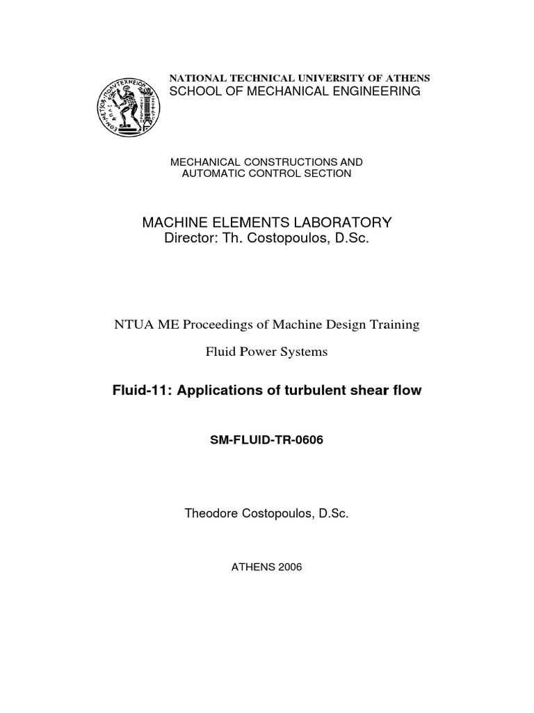 Applications of Turbulent Shear Flow | PDF