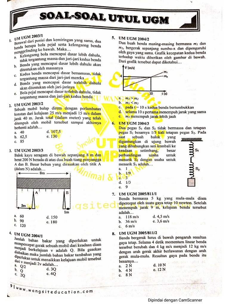 Utul Ugm Mekanika | PDF