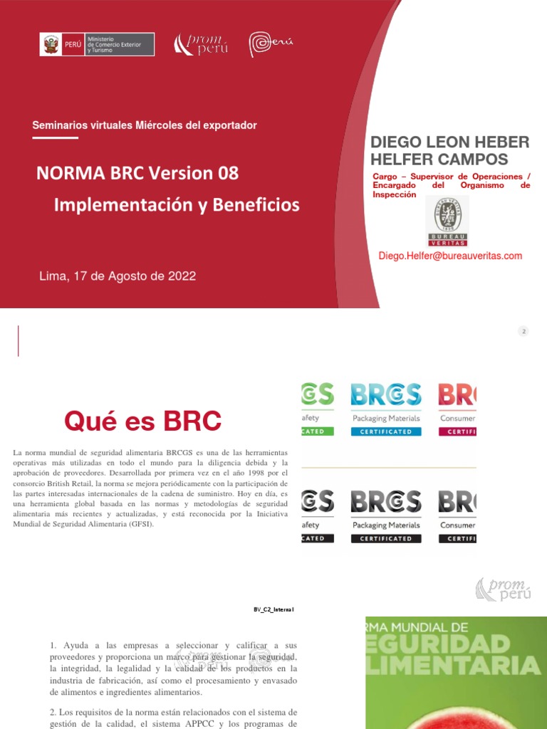 Norma BRC Implementacion Beneficios 2022 Principal Keyword | PDF | Análisis de Riesgo y Puntos ...