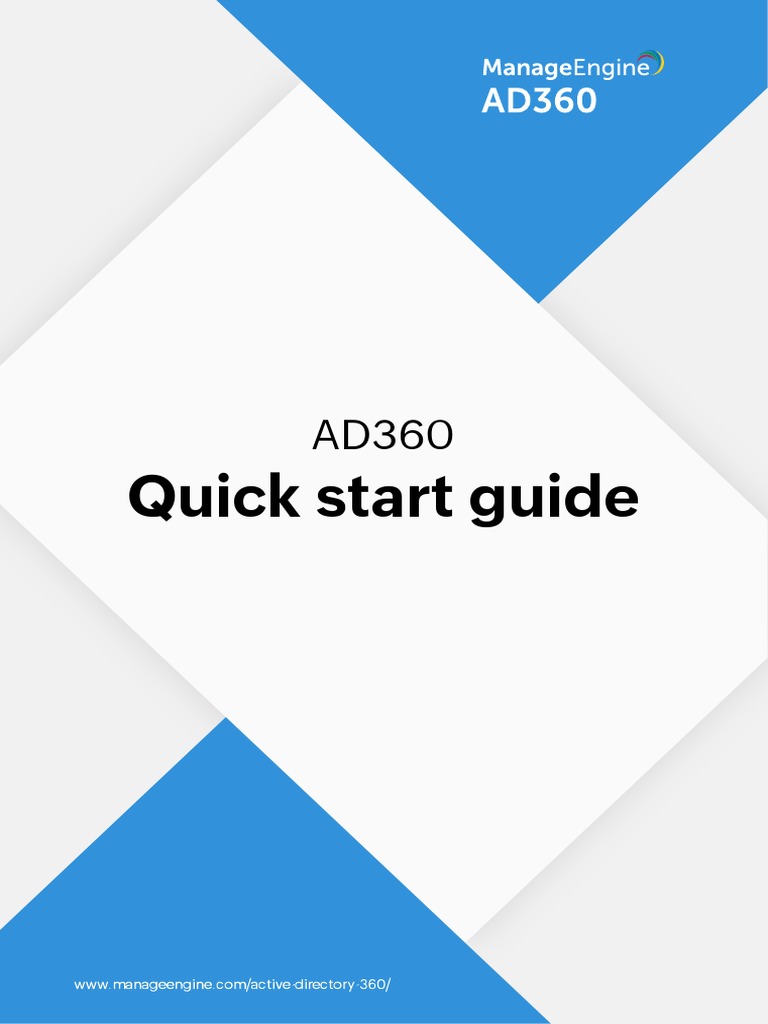 AD360 Installation and Configuration Guide | PDF | Backup | Active Directory