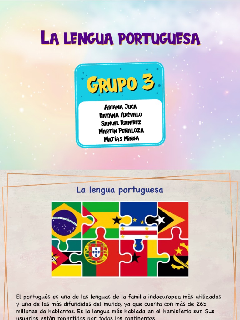 La Lengua Portuguesa 1 | PDF | Lengua portuguesa | Lengua española