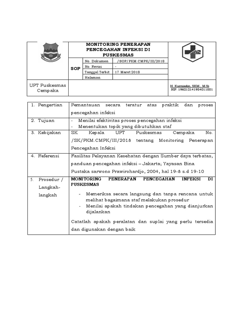 Sop Monitoring | PDF