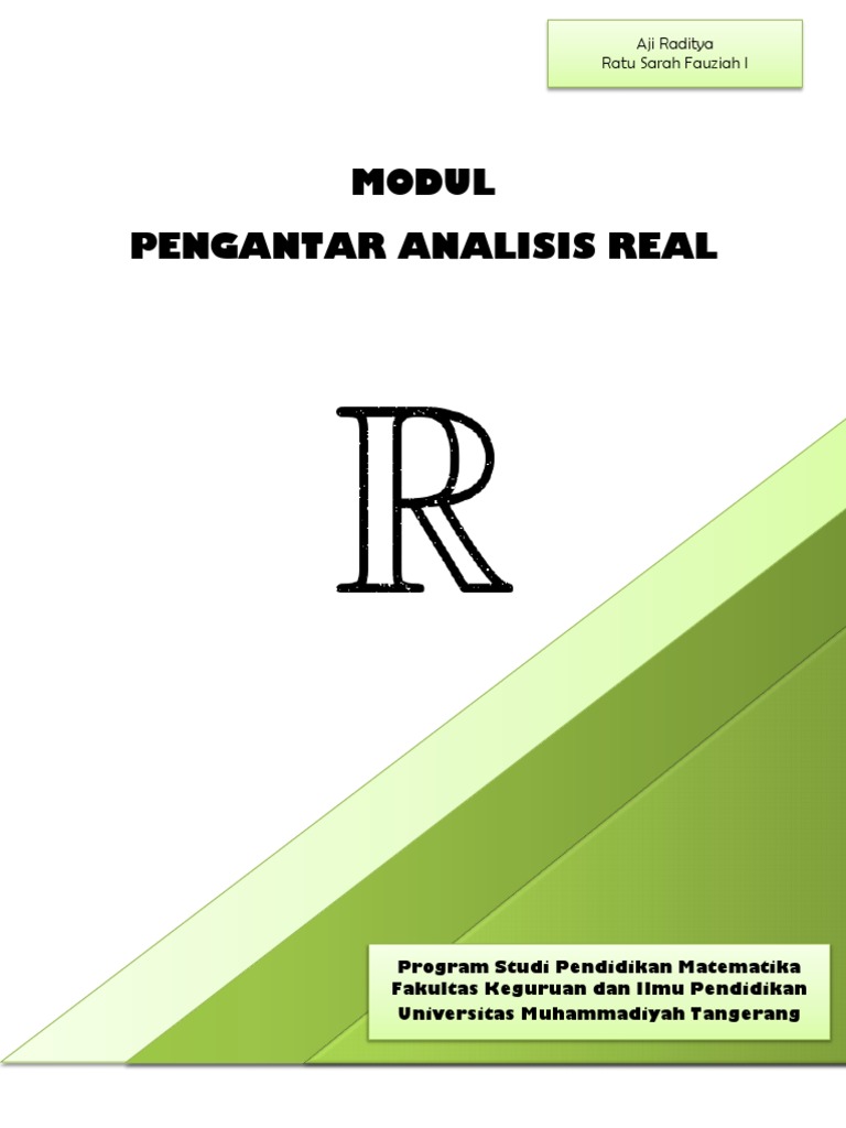 Modul Analisis Real | PDF | Kajian Bahasa Asing
