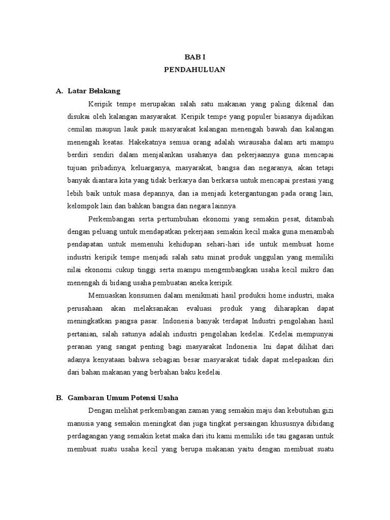 Proposal Studi Kelayakan Bisnis Usaha.. | PDF Proposal Studi Kelayakan Bisnis Usaha.. | PDF