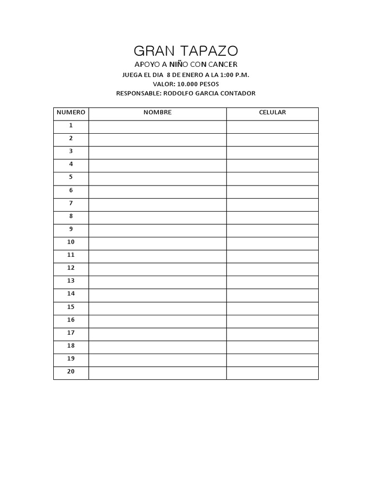 Gran Tapazo | PDF