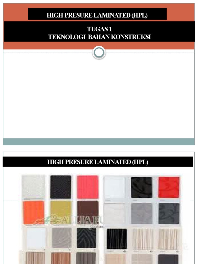 High Presure Laminated (HPL) | PDF