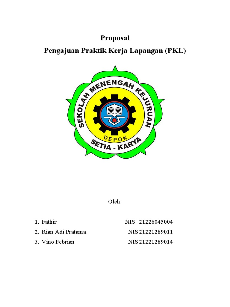 Proposal Pengajuan PKL Baru 1 | PDF