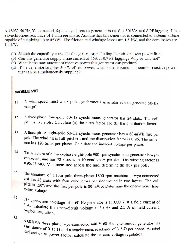 Ejercicios Maq Sinc | PDF