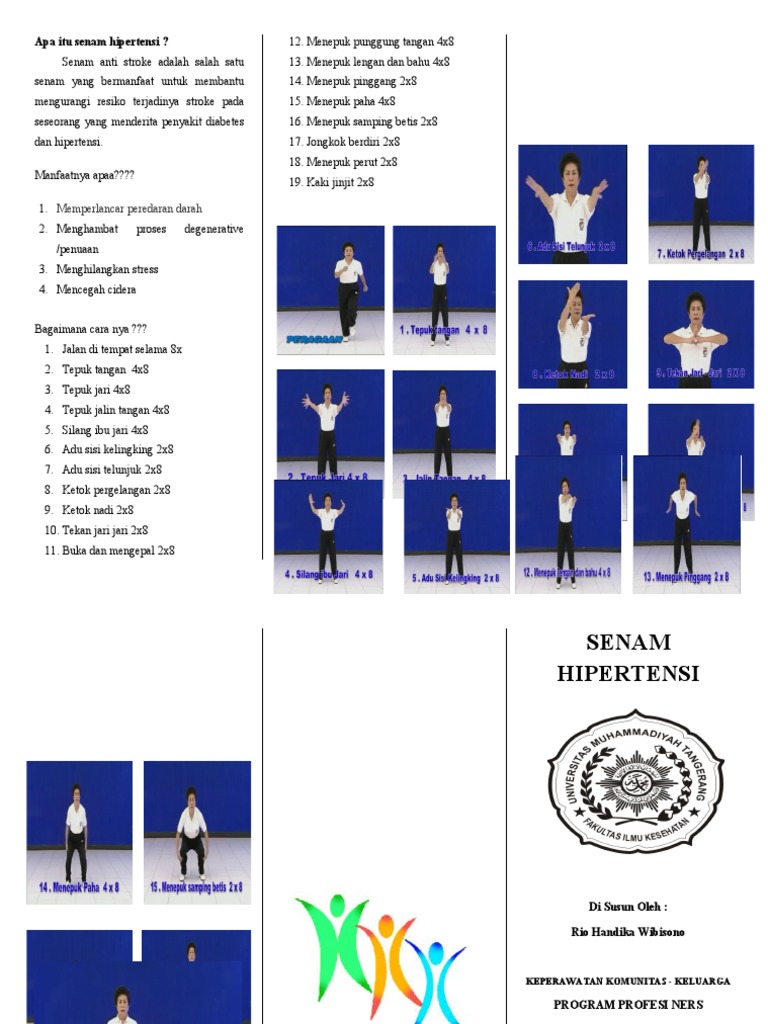 Leaflet Senam Hipertensi | PDF