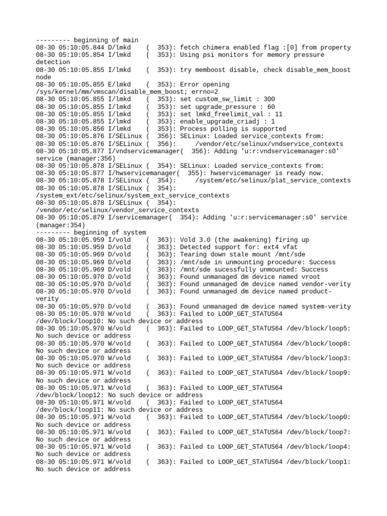 Android System Log Analysis | PDF | Proprietary Software | Device Driver