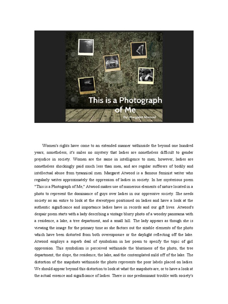 This Is A Photograph of Me Textual Analysis | PDF | Uterus