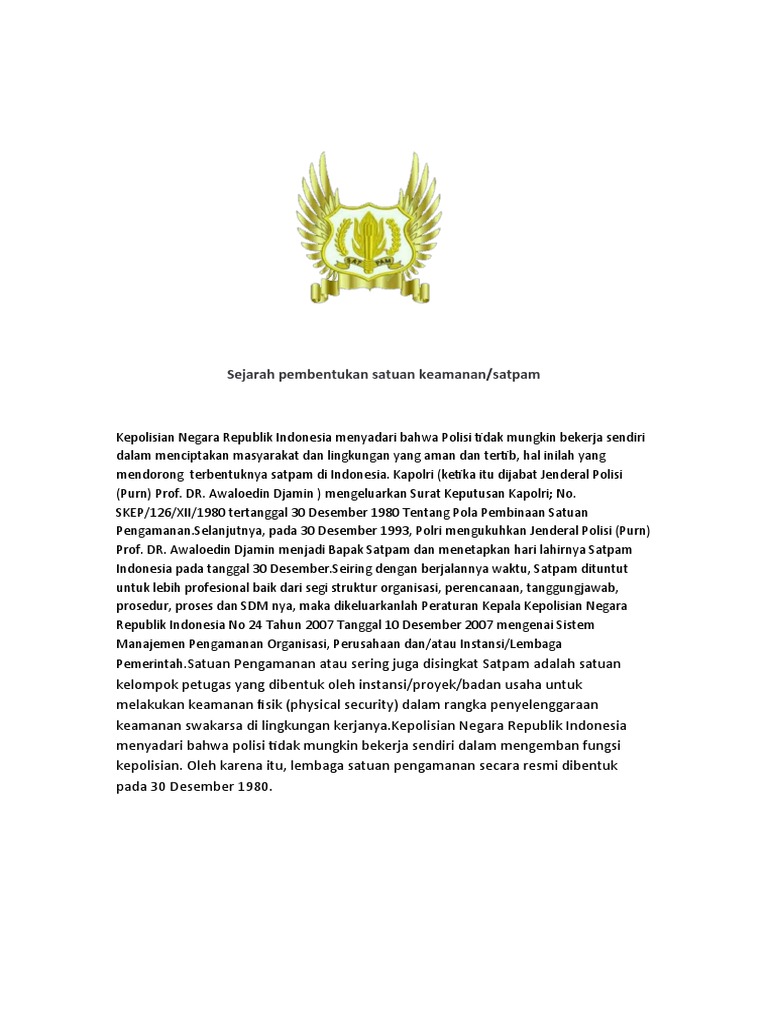 Buku Laporan Satpam 2021 | PDF