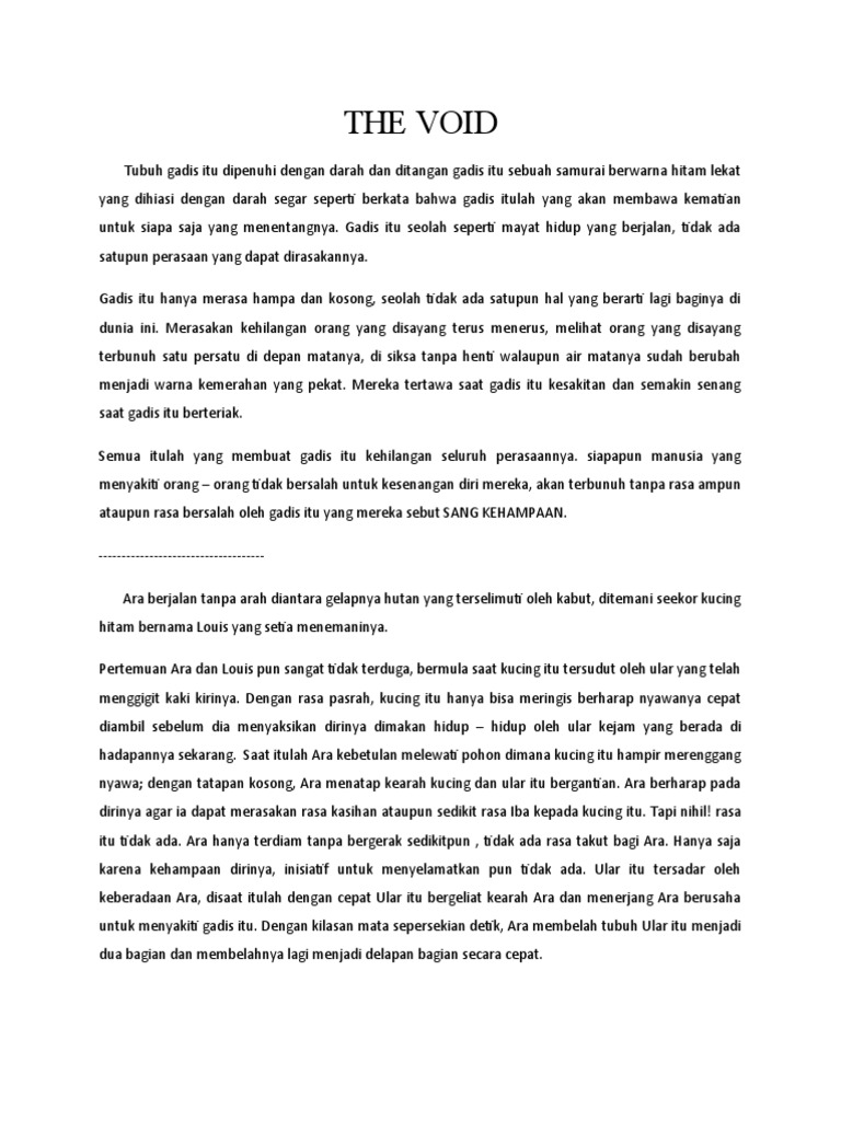 The Void | PDF