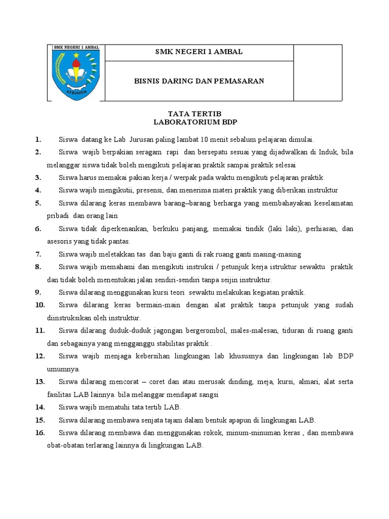 43.4a Tata Tertib BDP | PDF