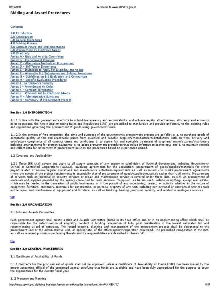 Government Procurement Procedures Guide | PDF | Procurement | Supply Chain