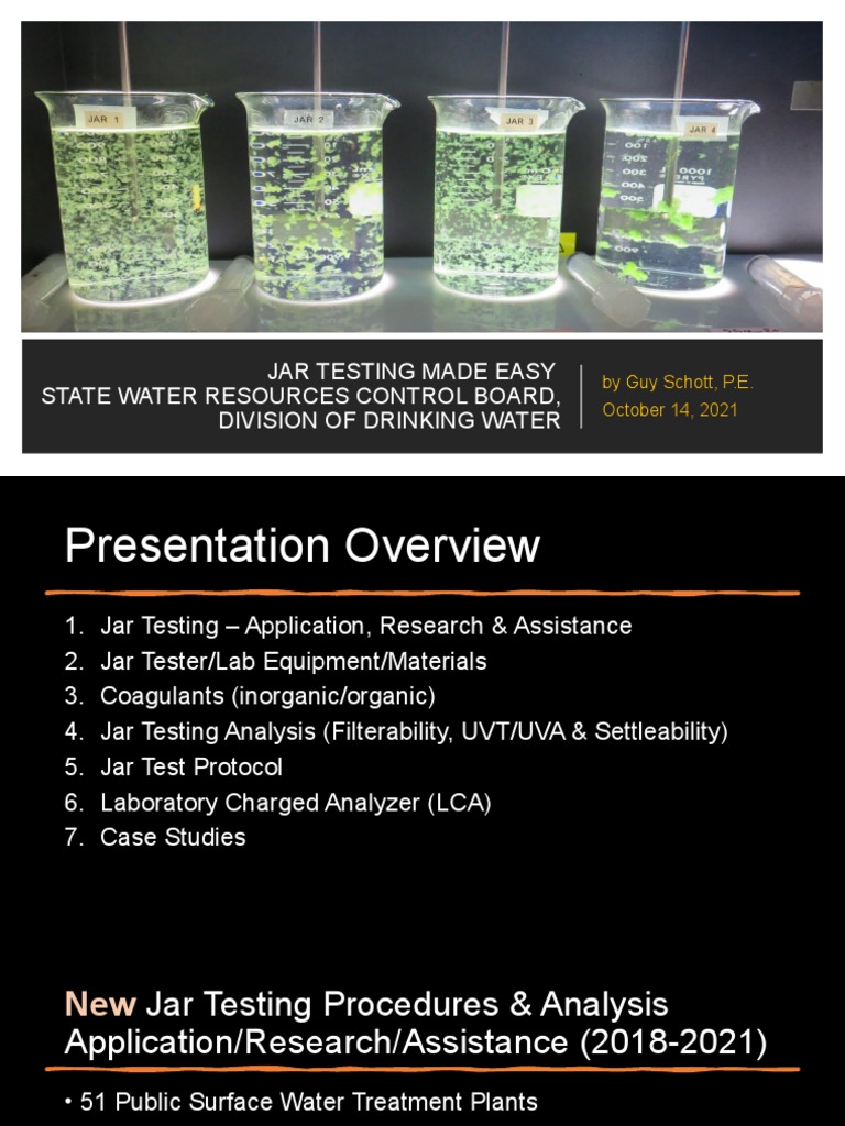 Jar Testing Made Easy State Board Oct14 2021 | PDF | Ultraviolet ...